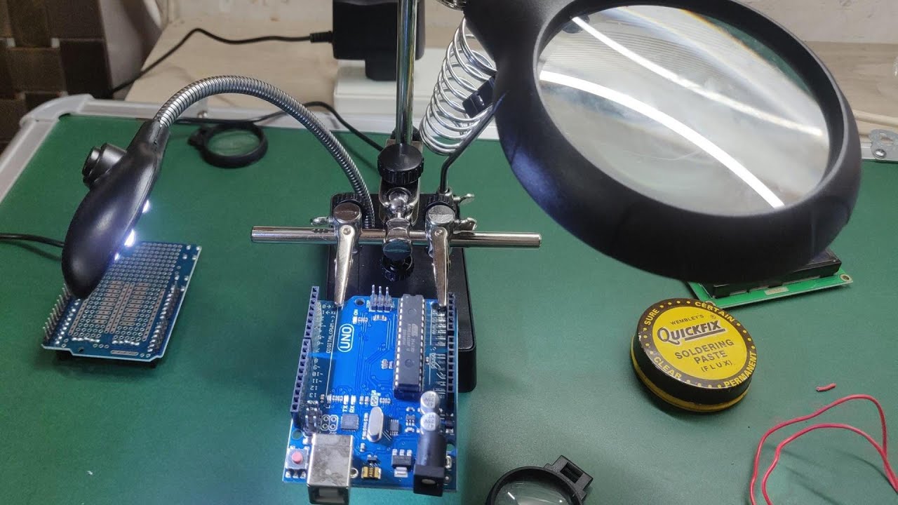 DIY kit - LED Magnifying Soldering Stand | best in budget | Assembly ...