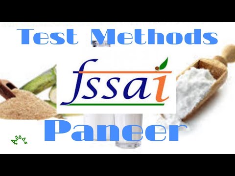Paneer-Test Methods | Food Safety | FSSAI - YouTube