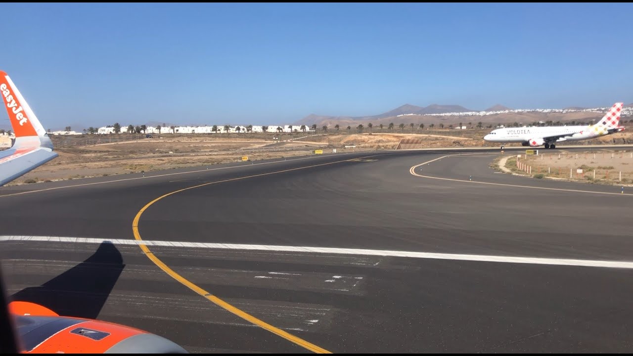 EasyJet Airbus A321 NEO Takeoff from Lanzarote RW 03. - YouTube