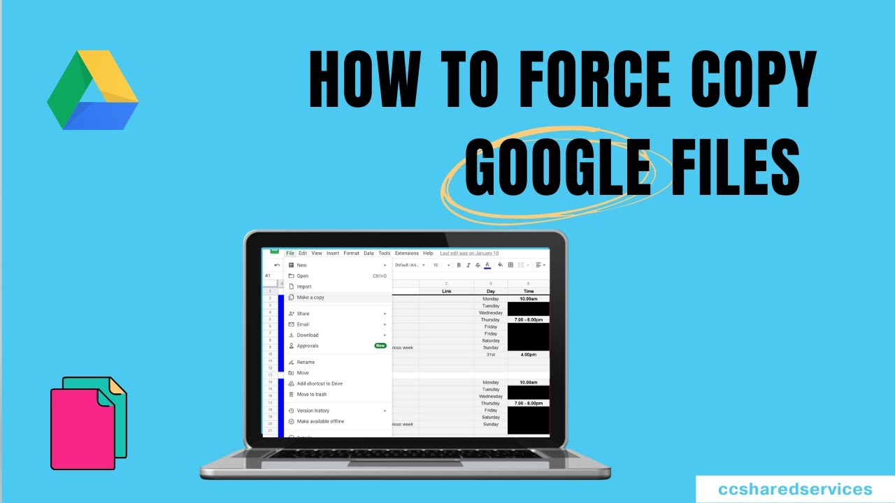 How to share a Google file and prompt user make a copy - YouTube