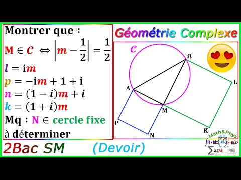 Les Nombres Complexes - Géométrie Complexe - 2 Bac SM - [Exercice 34] - YouTube