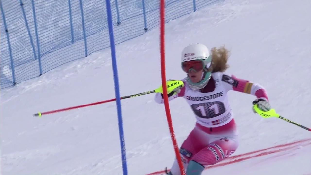 Resi Stiegler - Sestriere Slalom Run 2 - YouTube