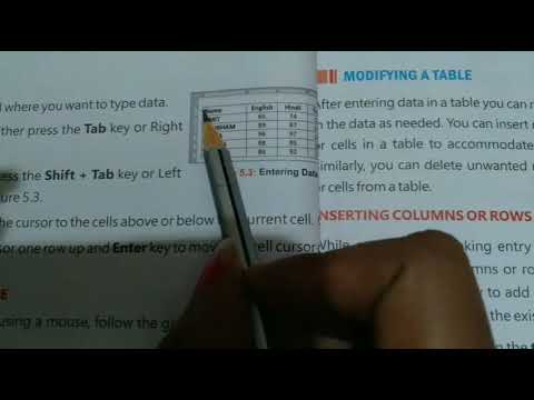 Class 5 Computer Ch-5 Working with Tables - YouTube