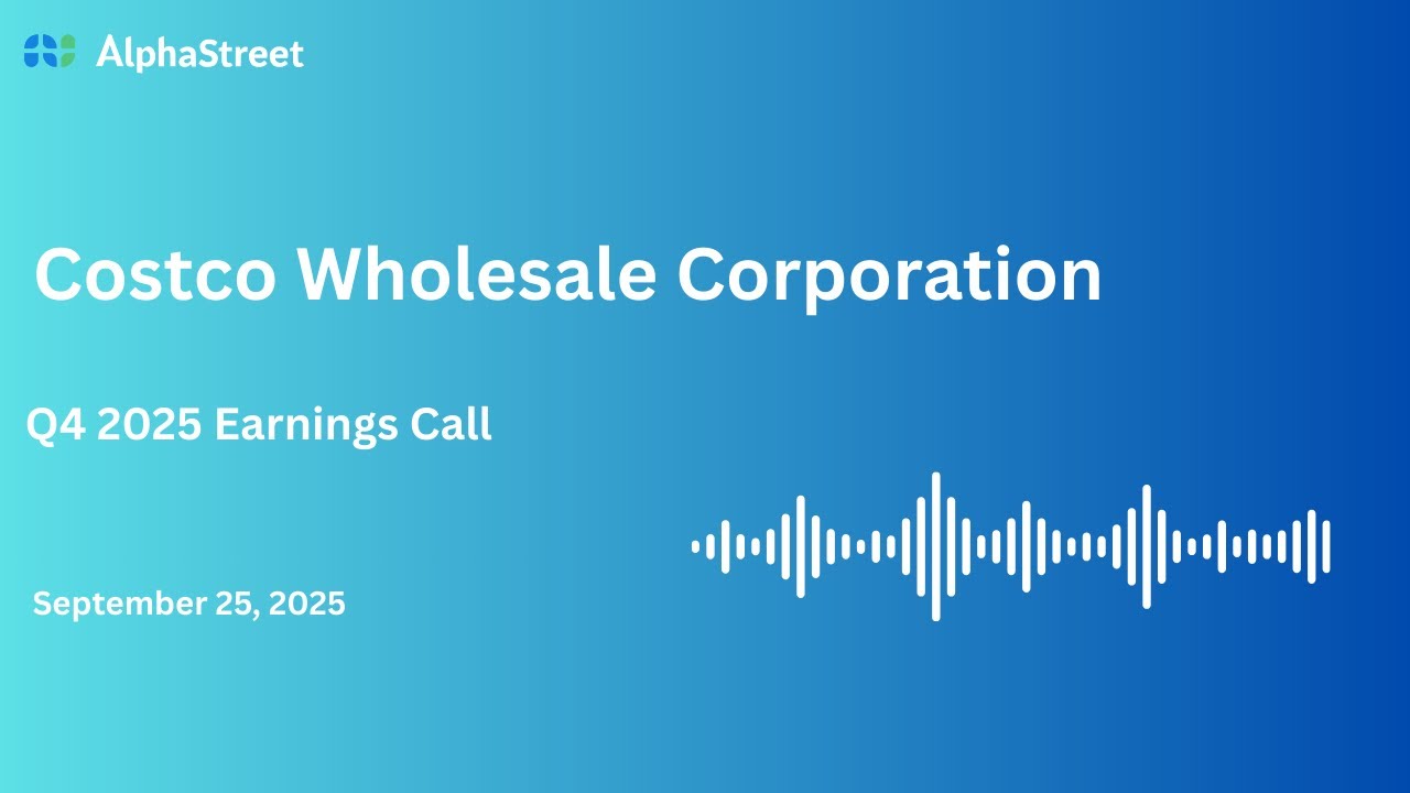 COST Story | Costco Wholesale Corporation Q4 2025 Earnings Call - YouTube