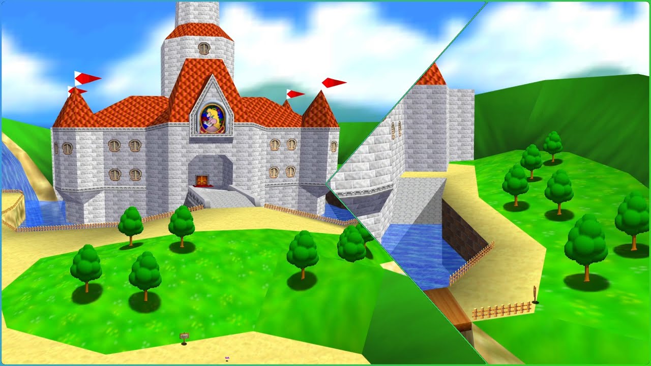 Super Mario 64 - Castle Grounds Ambiance [Extended] - YouTube