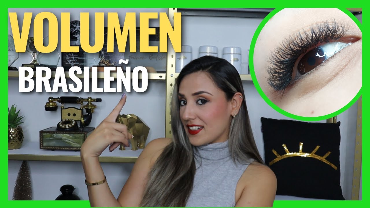 Como poner extensiones de pestañas VOLUMEN BRASILEÑO - YouTube