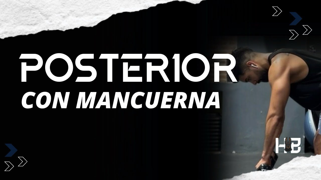 Posterior con mancuernas agachado - YouTube