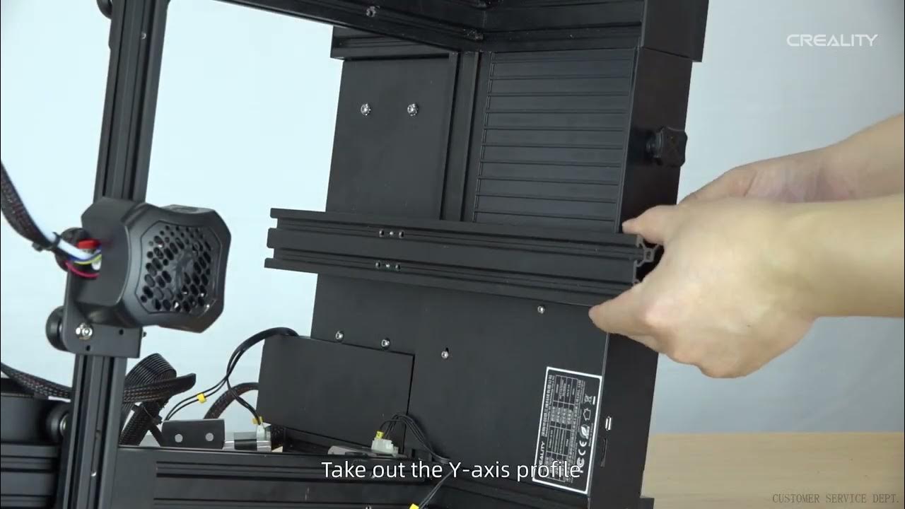 Service Tutorial Ender - 3 V2 Replace the Y axis Profile - YouTube