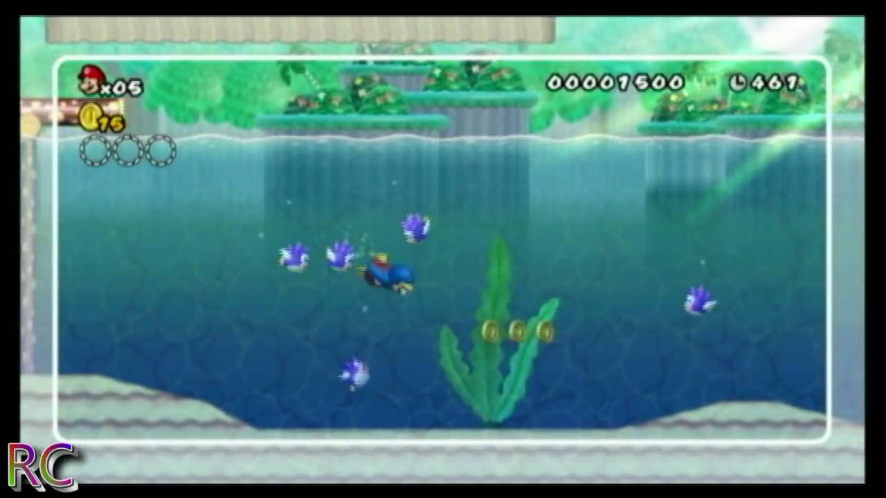 New Super Mario Bros. Wii [NSMB] World 4-1 Endless 1UPs - YouTube