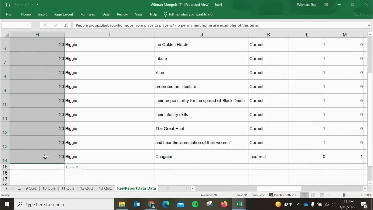 Gimkit Spreadsheet Upload from a Kahoot Export - YouTube