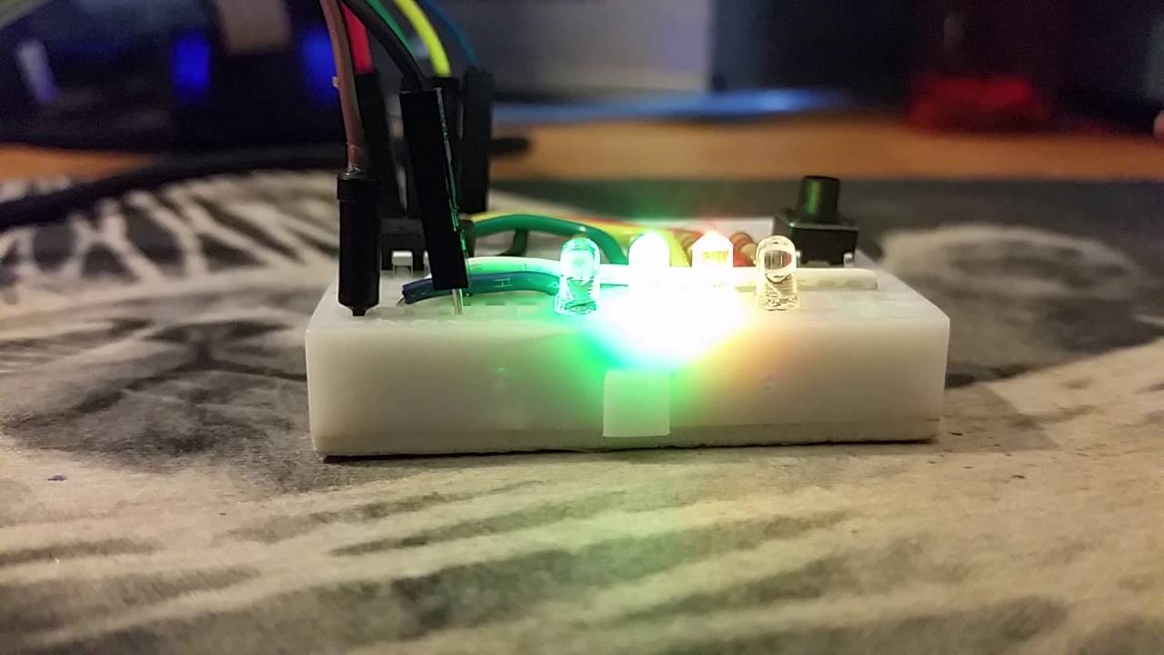 ATtiny85 Hexadecimal LED Counter With Timer1 and Interrupt - YouTube