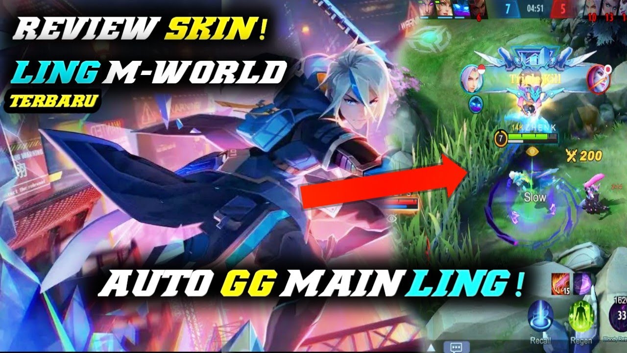 REVIEW SKIN LING TERBARU ! REVIEW SKIN LING 515 ! LING M-WORLD GAMEPLAY ...
