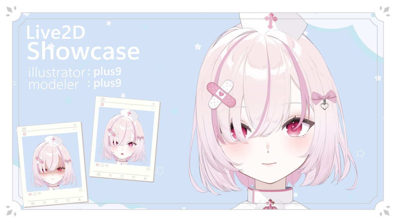 [Live2D Showcase] ナースモチーフ女の子【VTuber】【Live2D】 - YouTube