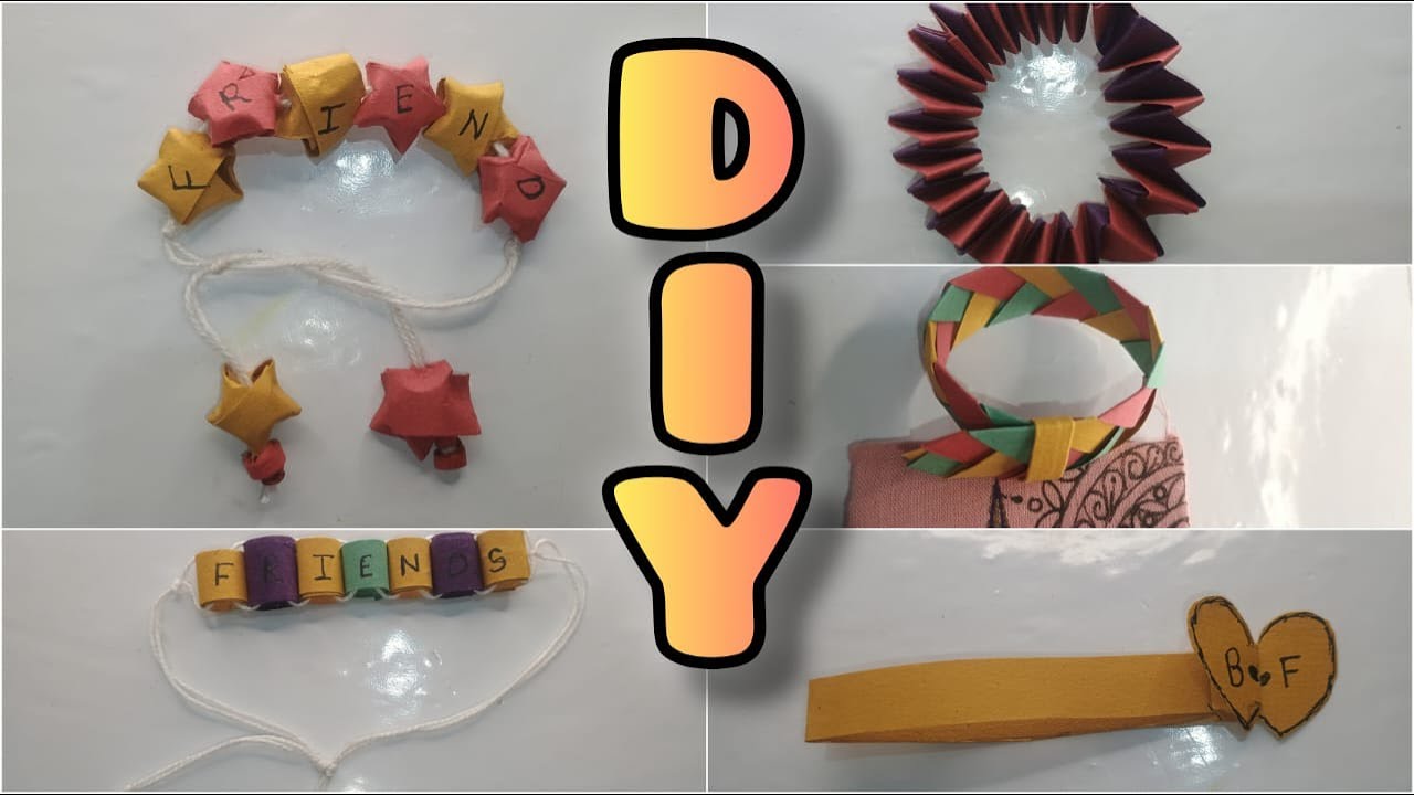 DIY Paper Friendship Bands | Easy Paper Friendship Band Ideas | Paper ...