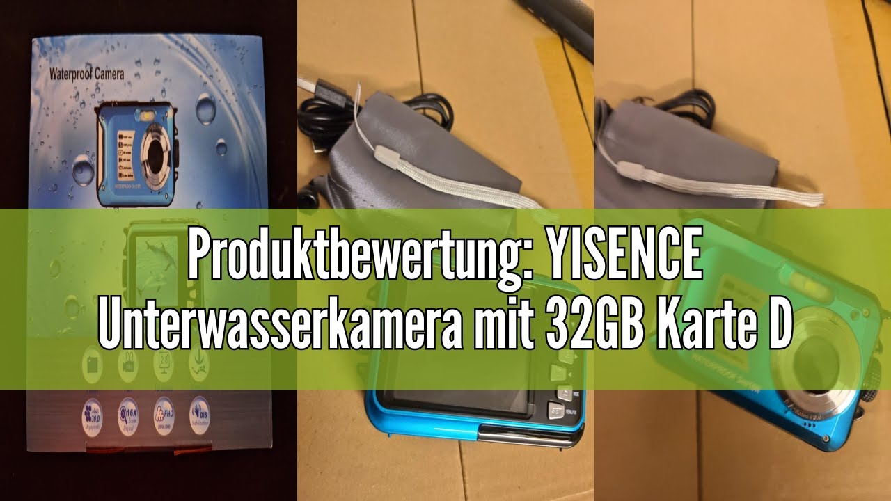 Produktbewertung: YISENCE Unterwasserkamera mit 32GB Karte ...