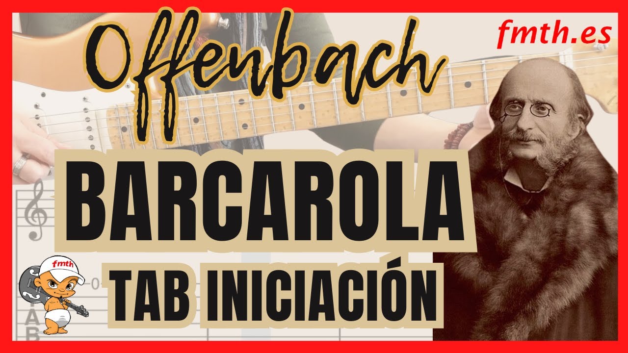 Barcarola TAB (Offenbach) | Nivel Iniciación | Guitarra para ...