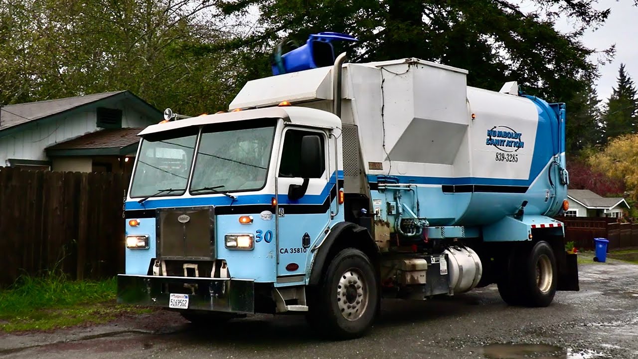 Peterbilt 320 - Amrep HX-450 ASL Mini Garbage Truck - YouTube
