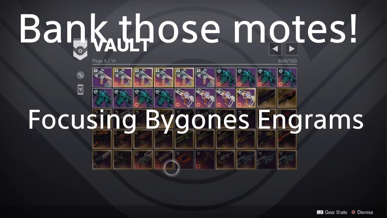 Destiny 2 focusing 9 Bygones Engrams for god roll (3 prestige) - YouTube