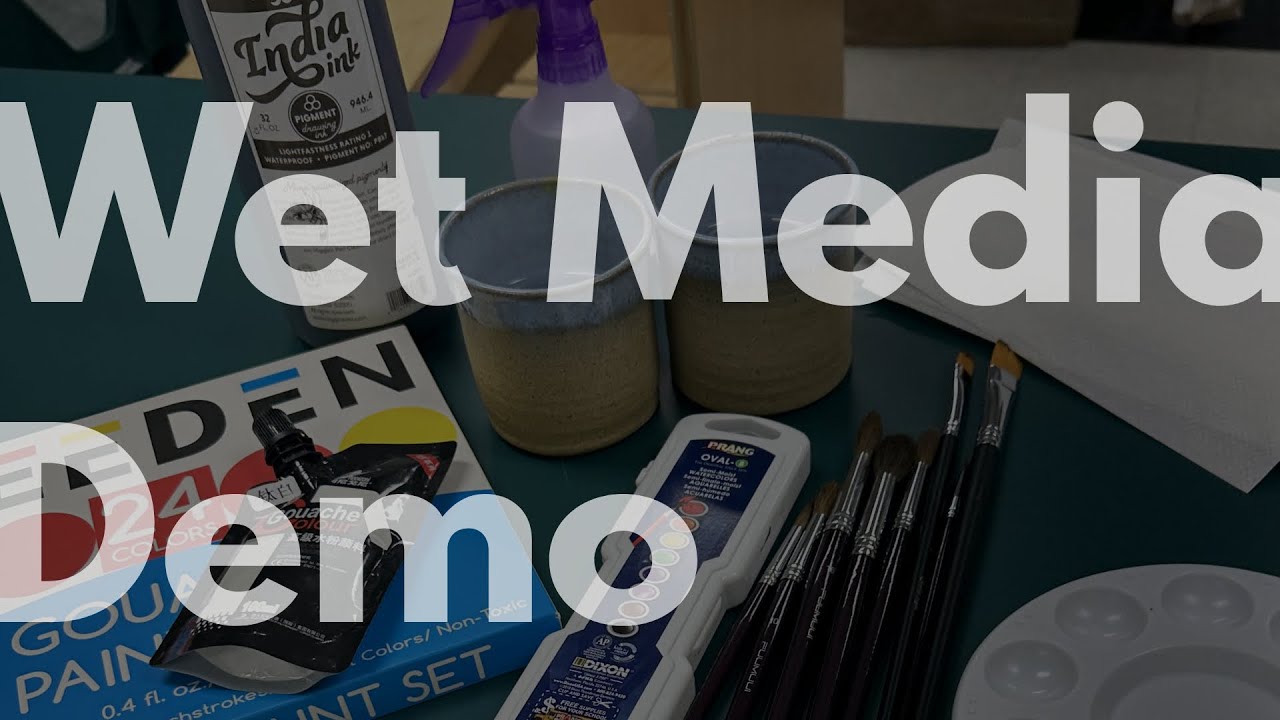 Wet Media Demo - Watercolor, Gouache, and Ink Wash - YouTube
