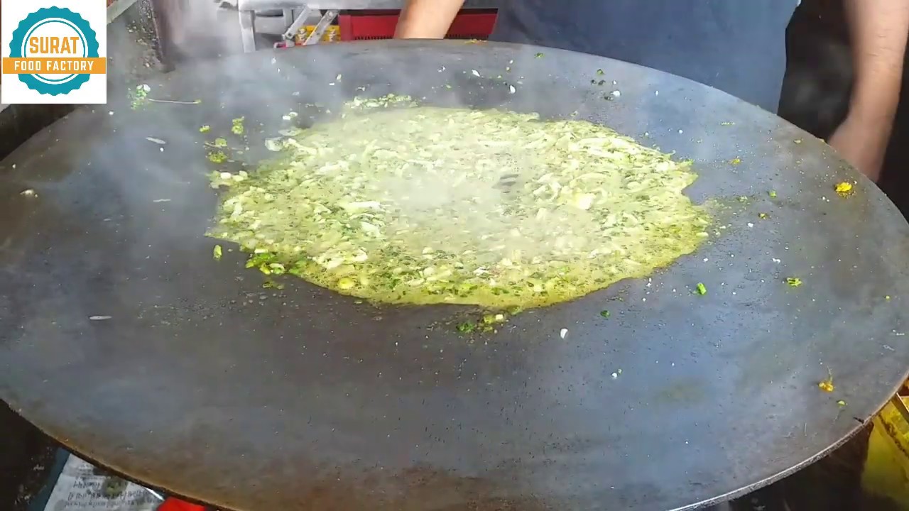 Surat’s Famous Egg Green Ghotala 😋 | Indian Street Food | Surat Zaika ...