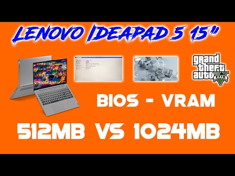 Ryzen 5 4500U - Lenovo Ideapad 5 - Bios VRAM Settings - 512MB vs 1024MB