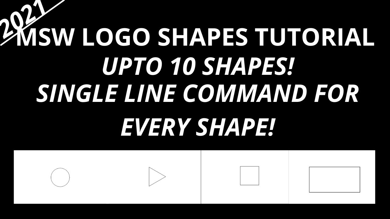 MSW LOGO SHAPES TUTORIAL!||10 SHAPES||2021 - YouTube