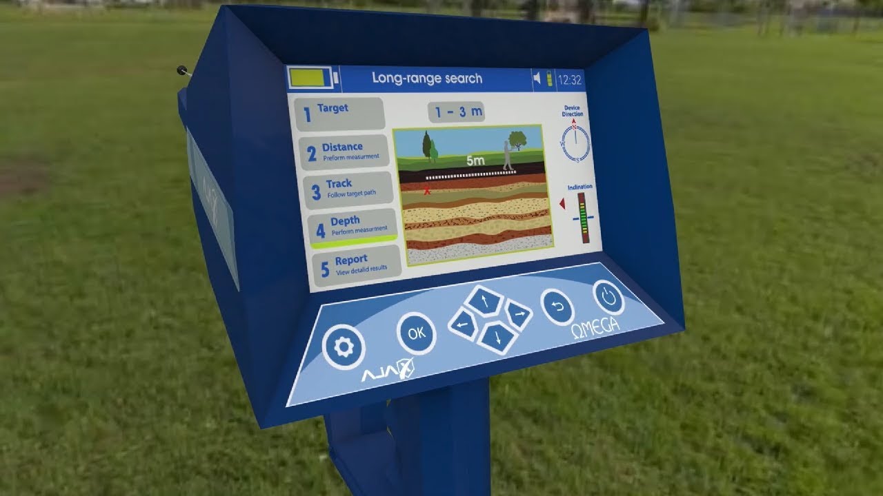 how to use omega water detector underground / ajax technology - YouTube