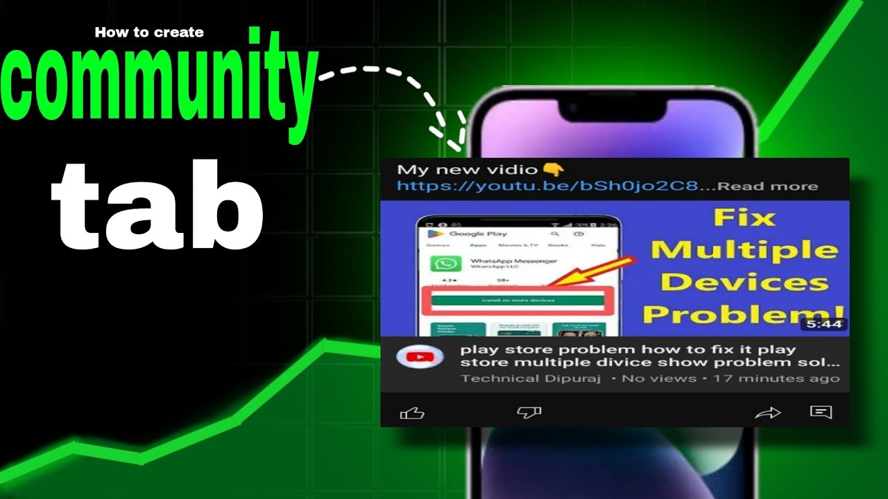 how to add community tab in YouTube channel | How to upload community ...