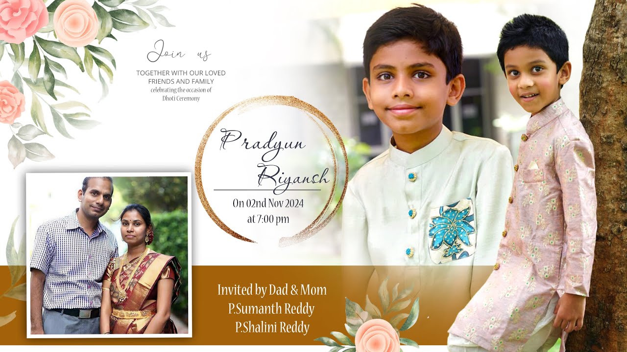 Pradyun & Riyansh || Dhoti Ceremony || On 2nd Nov 2024 at 7:00pm - YouTube