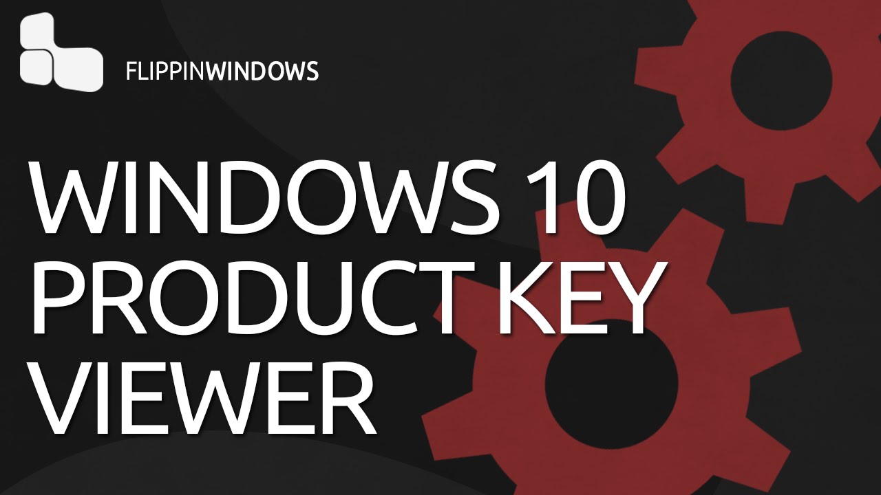 View Your Windows 10 Product Key - YouTube