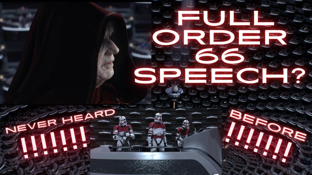 🚨Declaration of the New Order Speech IMPRESSION...Emperor Palpatine ...