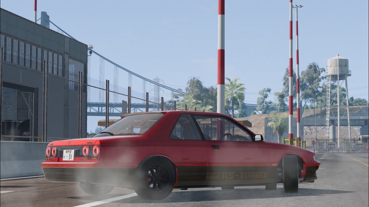 【BeamNG.drive】スカイラインR31 GT（自称RS Turbo)で暇人がドリフト練習する動画。 ラグすぎてイライラして最後は ...