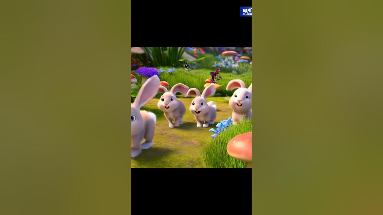 Five Little Bunnies Hopping in the Garden! 🐰🎶 | Fun Nursery Rhyme for ...