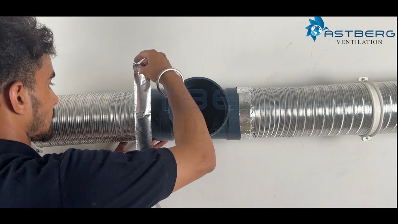 How To Install A Inline Exhaust Fan /Ventilation Hvac Installation ...