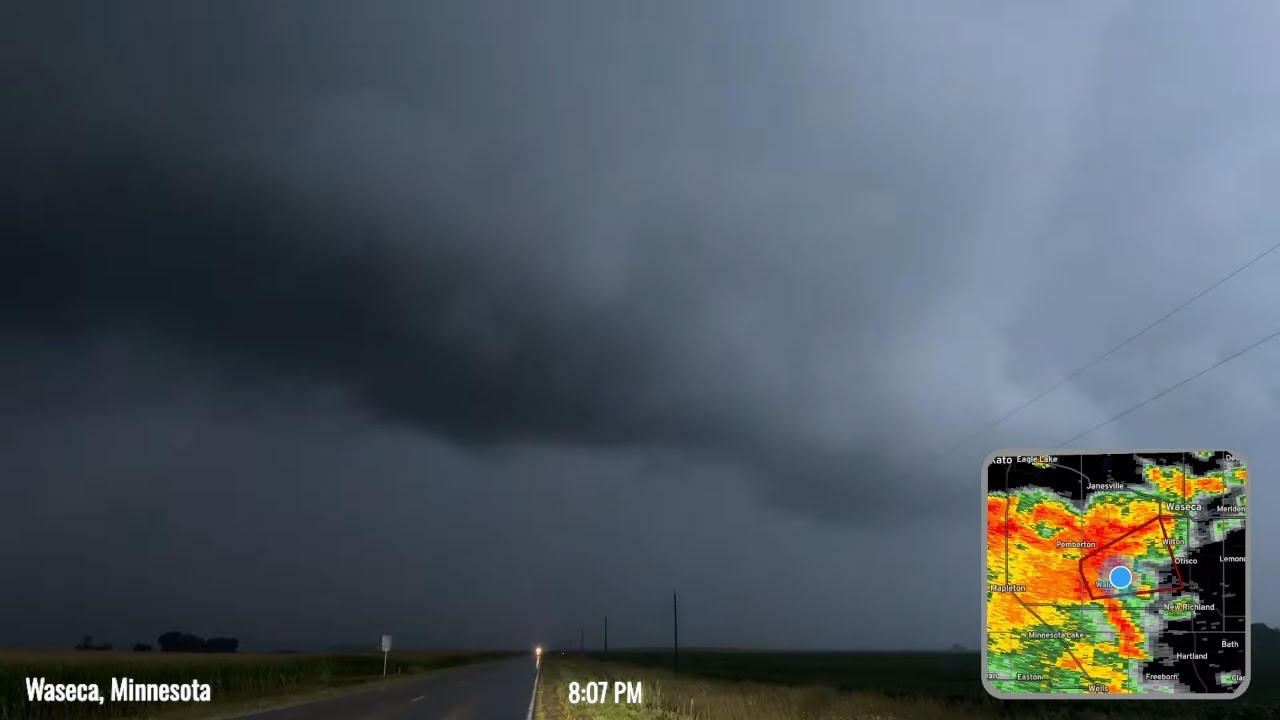 Tornado Warned Storm in Minnesota - LIVE As It Happens - 8/17/25 - YouTube