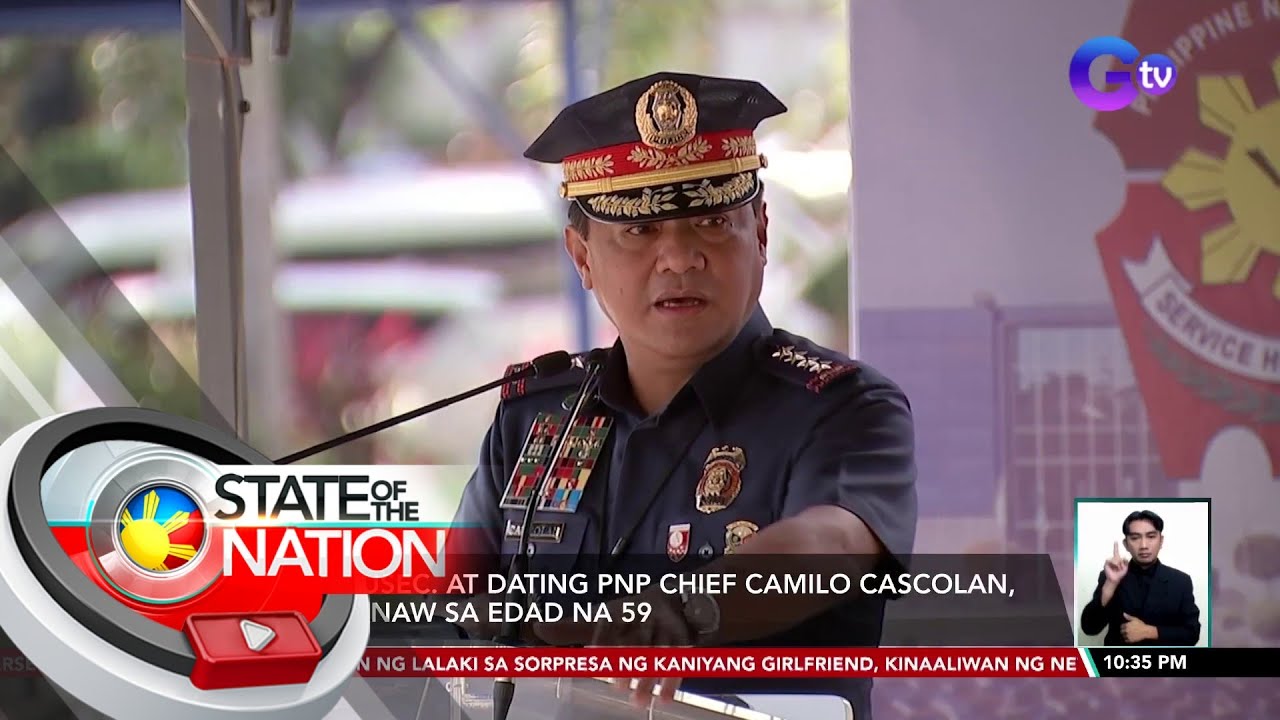 DOH Usec. at dating PNP Chief Camilo Cascolan, pumanaw sa edad na 59 ...