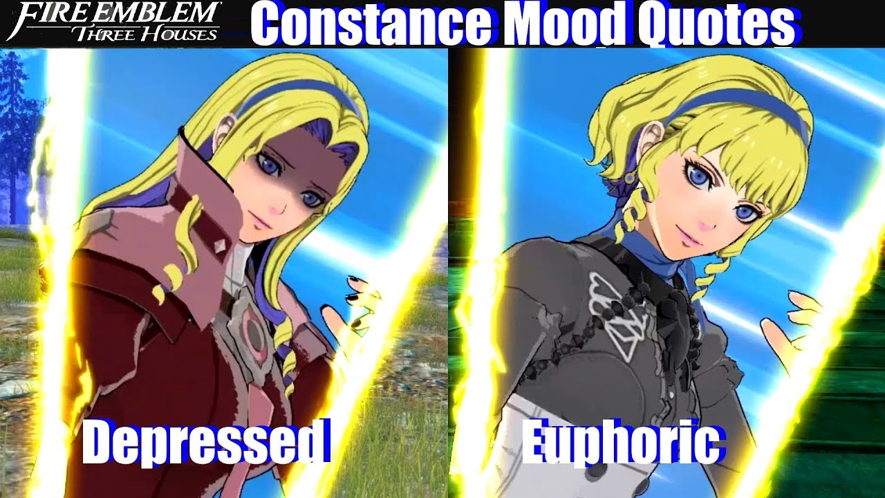 FE3H Sad Constance vs Euphoric Constance Quotes - Fire Emblem Three ...