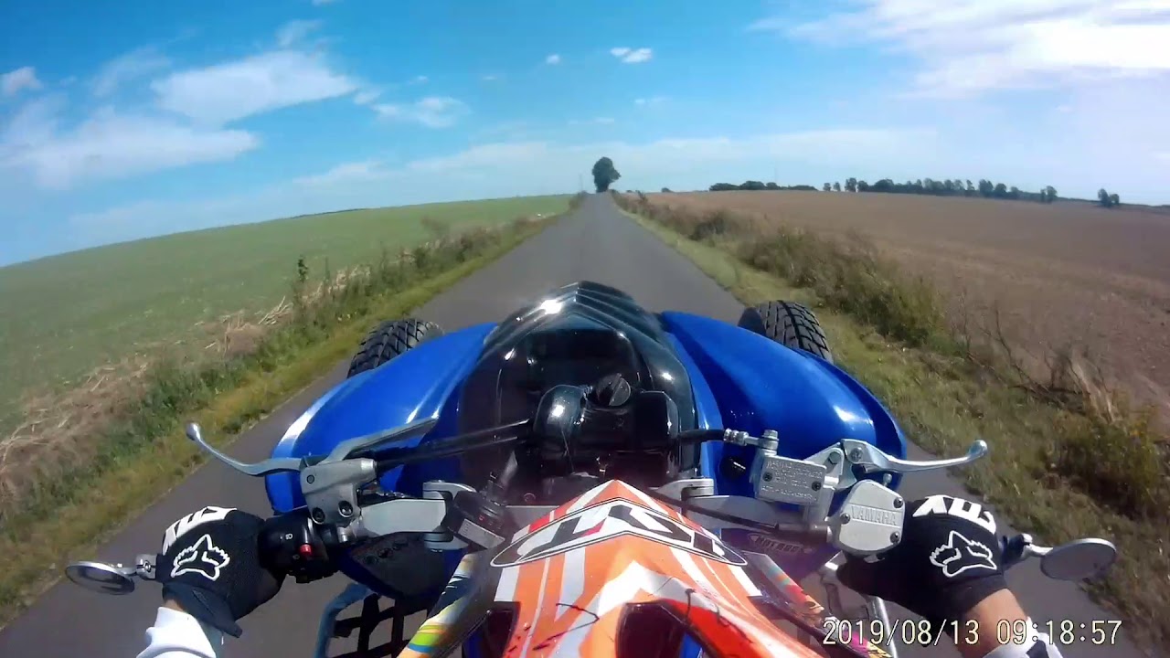 Yamaha raptor 700 2007 wheelie - YouTube