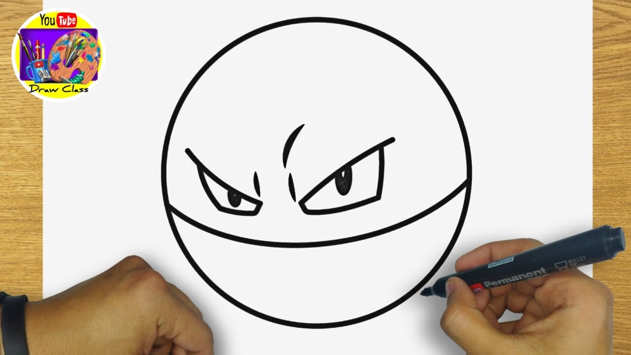HOW TO DRAW VOLTORB FROM POKEMON - YouTube