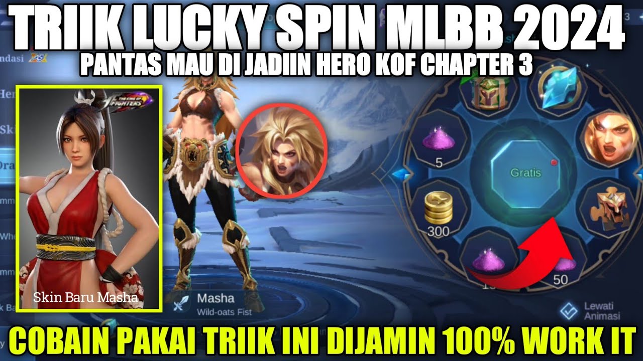 Kof Update Event Lucky Spin Hero Masha Gratis 2024 Skin Kof Masha Mobile Legends Youtube