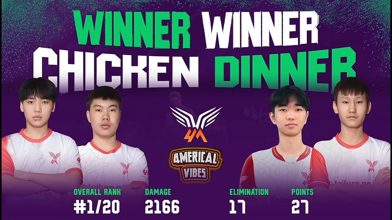 4merical vibes chicken dinner in pmpl south asia | pmpl south asia ...