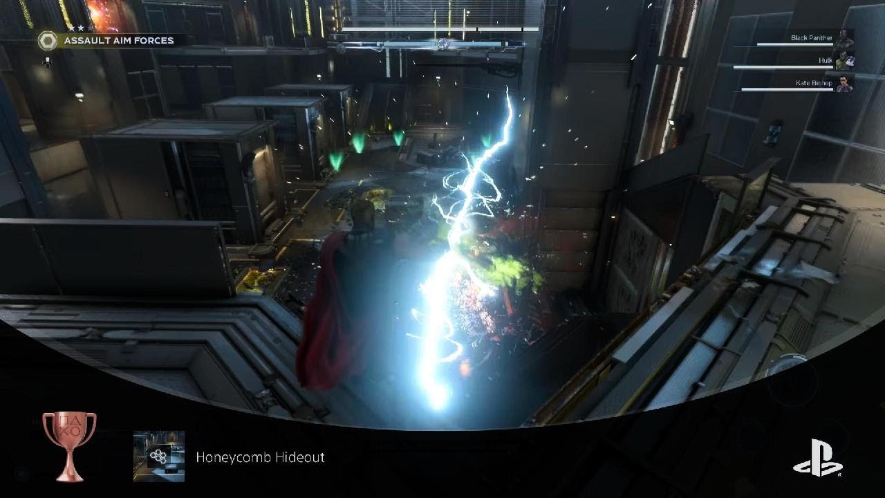 Marvel's Avengers Honeycomb Hideout Trophy - YouTube