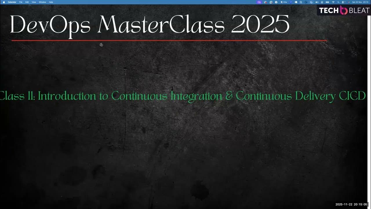 Class 11: Intro To CICD - YouTube