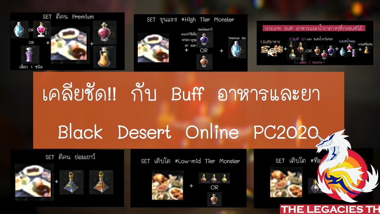 เคลียชัด!! EP.02 - BUFF อาหารและยา : Black Desert Online [PC2020] - YouTube