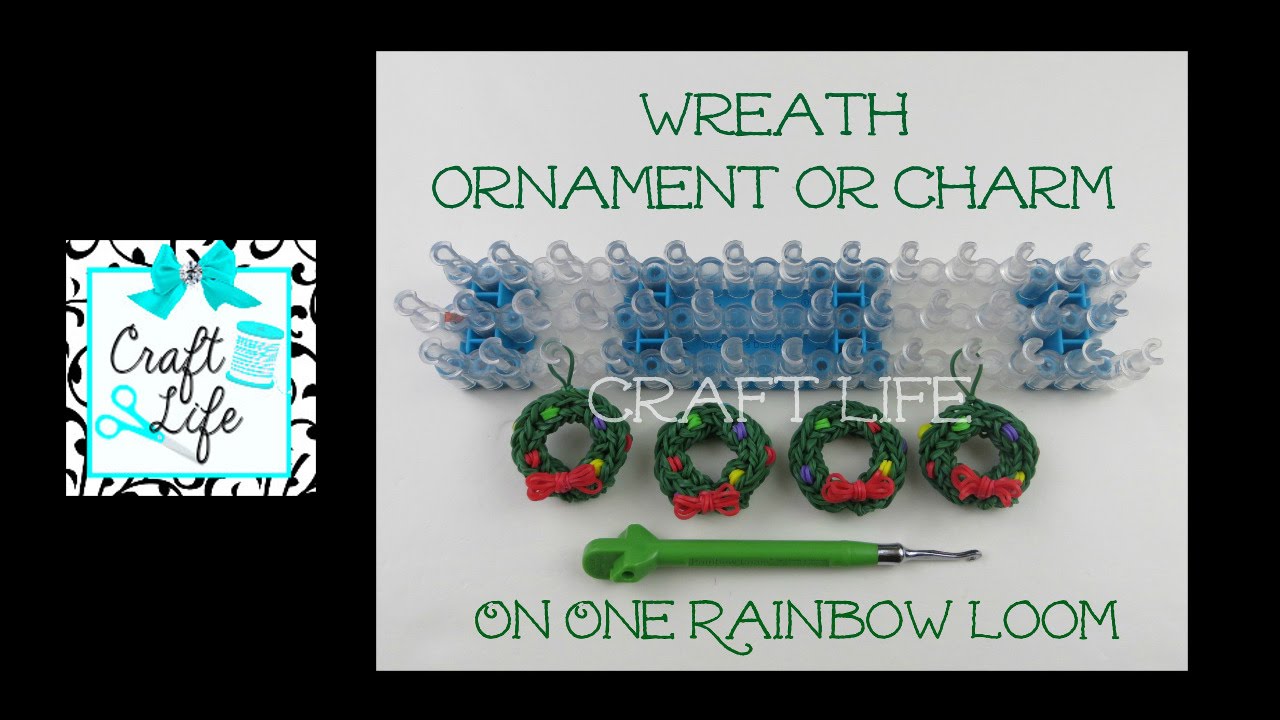 Craft Life Wreath Ornament or Charm Tutorial for Christmas on a Rainbow ...