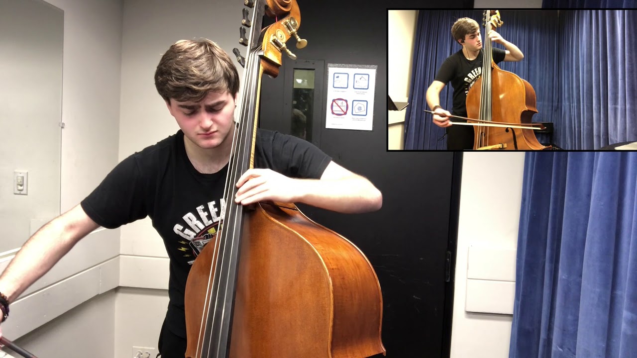 Blake Hilley Performs Duet I. for Two Basses by Sebastian Lee - YouTube