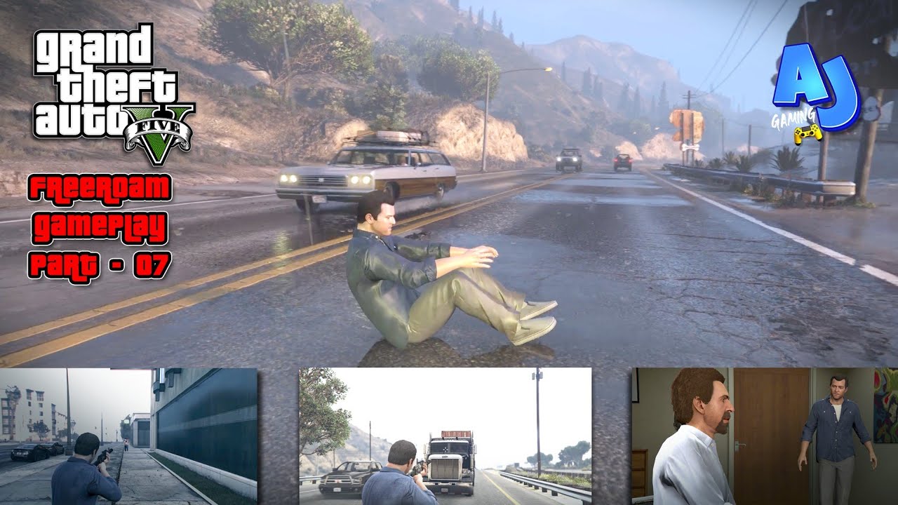 Grand Theft Auto V - Free roam Part 07... on PlayStation 5 1080p 60 fps ...