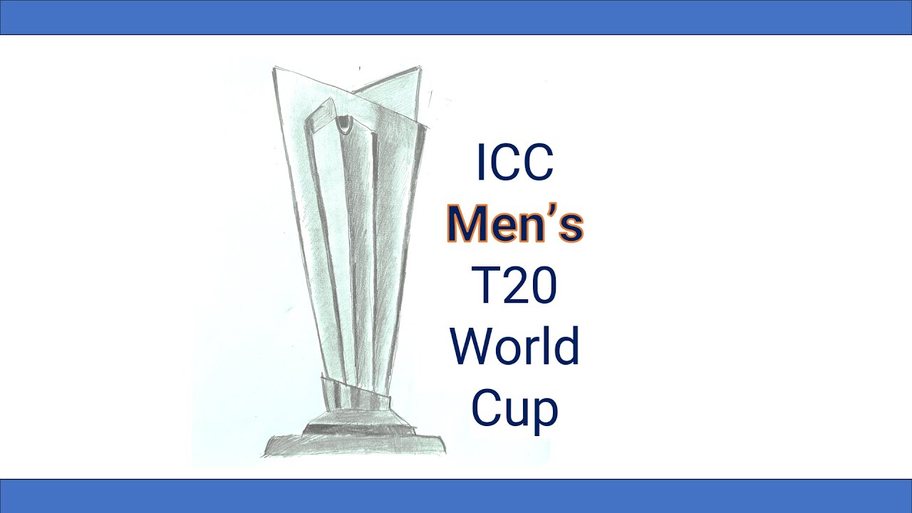 Drawing ICC men's T20 World Cup trophy - YouTube