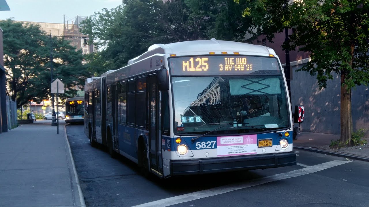 MTA NYCT Bus: 2011 Novabus LFSA #5827 on the M125 (with Codebreak from ...