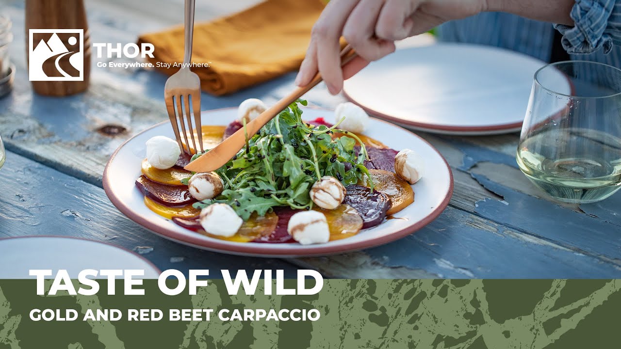 Gold and Red Beet Carpaccio with Honey Balsamic Reduction - YouTube